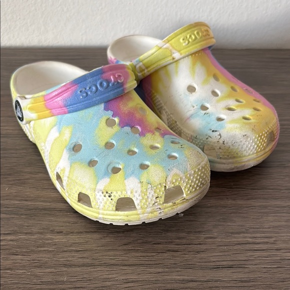 CROCS | Shoes | Crocs Yellow And Pink Vibrant Comfort | Poshmark
